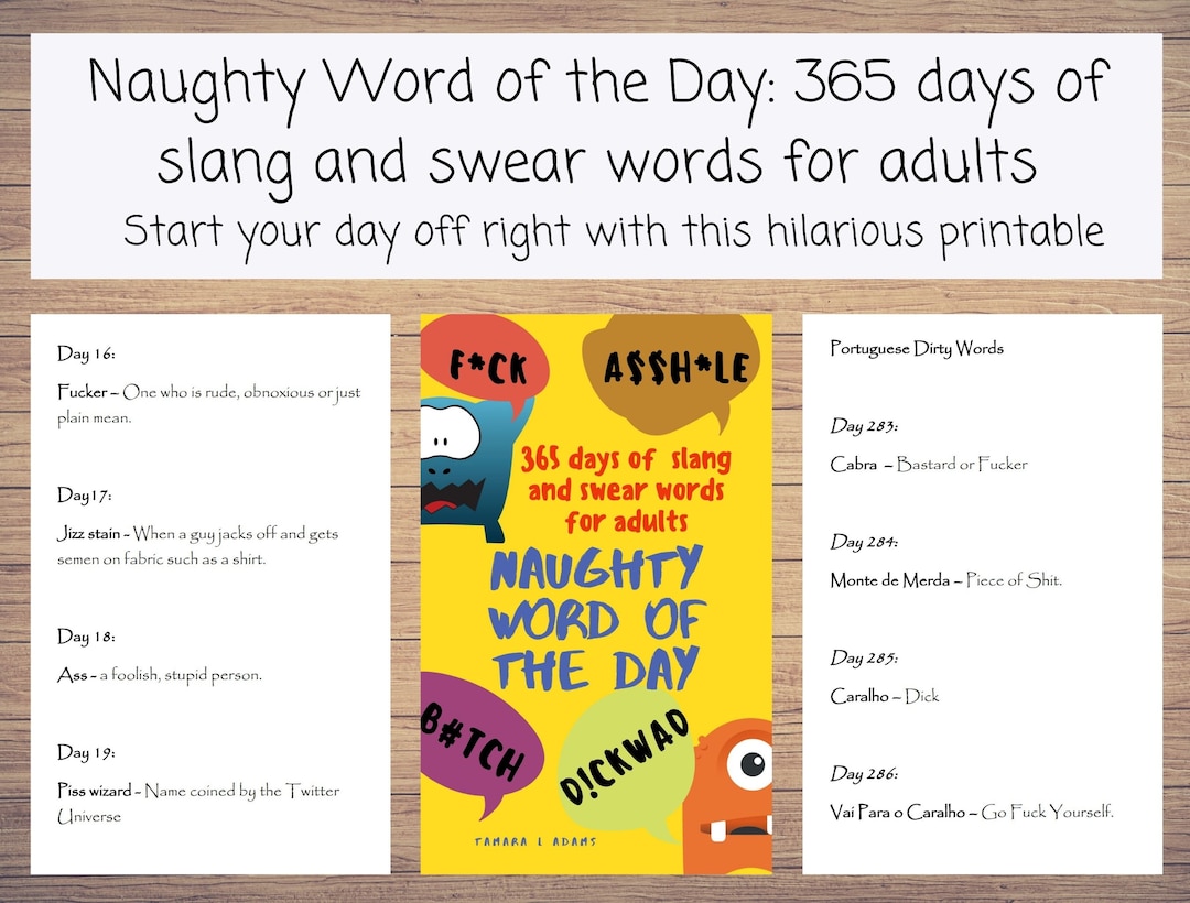 Naughty Word of the Day PDF: 365 Days of Slang and Swear Words for ...