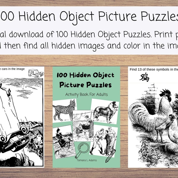Printable Hidden Pictures for Adults - Etsy