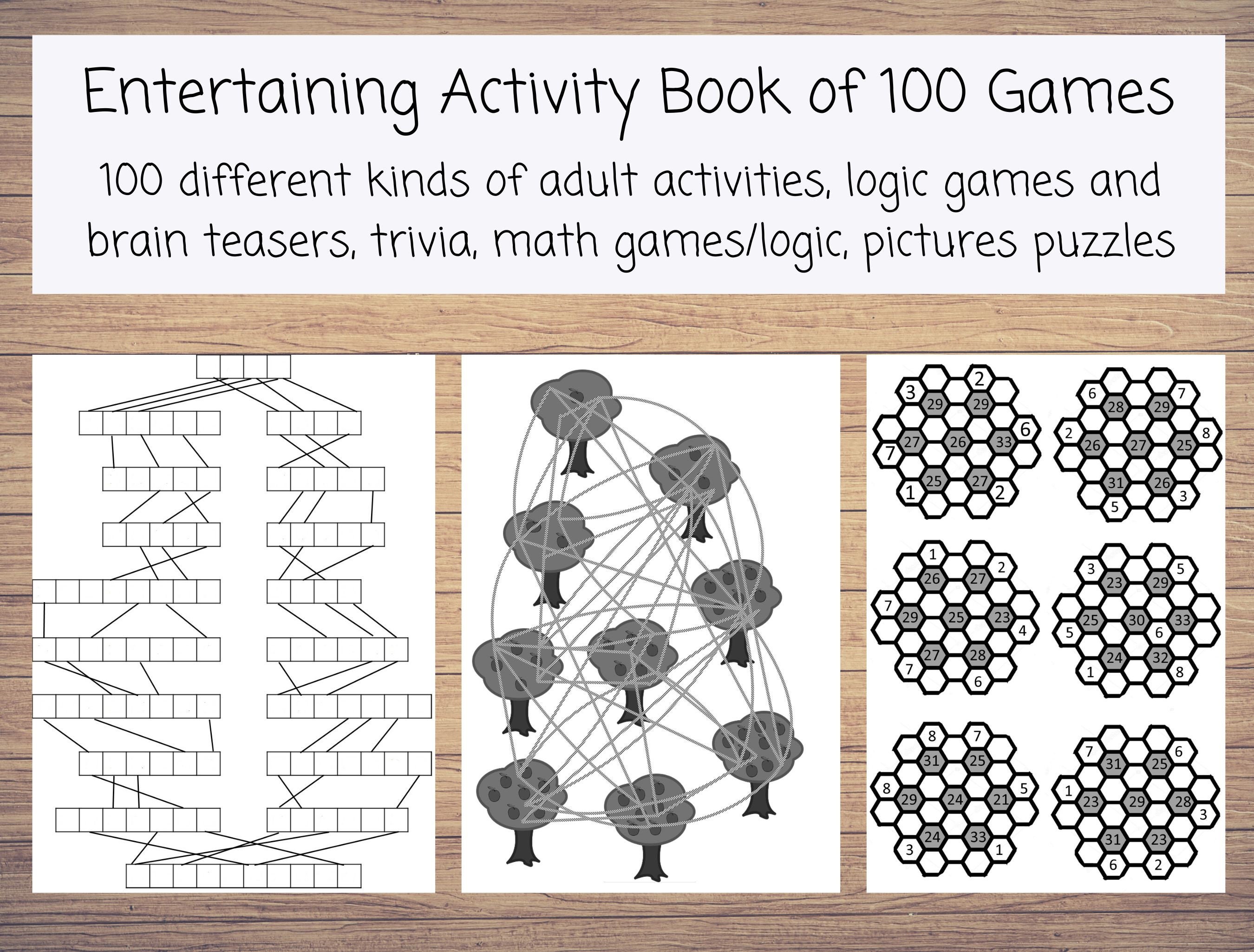 Paperback Book of Mind Bending Variety Puzzles With 100 Different Kinds ...