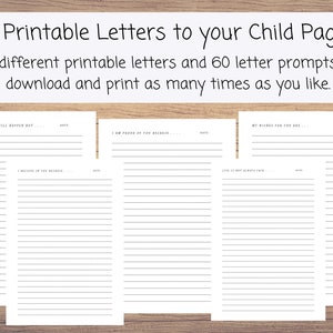 Letters to My Child Printable Journal Pages Bundle, Letters Printable ...