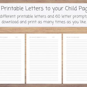 Letters to My Child Printable Journal Pages Bundle, Letters Printable ...