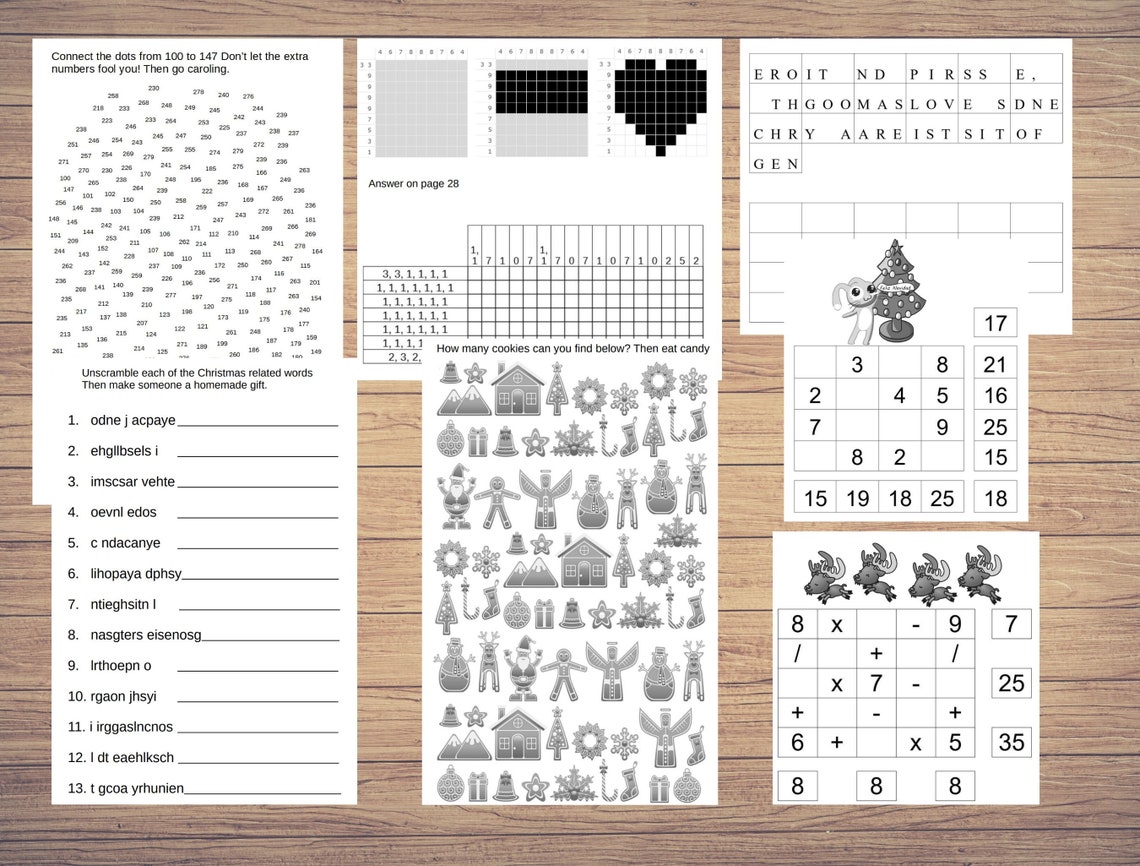 Printable 25 Days of Christmas Activities Holiday Advent Activity Book ...