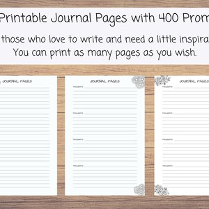 Instant Download of 30 Printable Journal Pages and Over 400 Journal ...