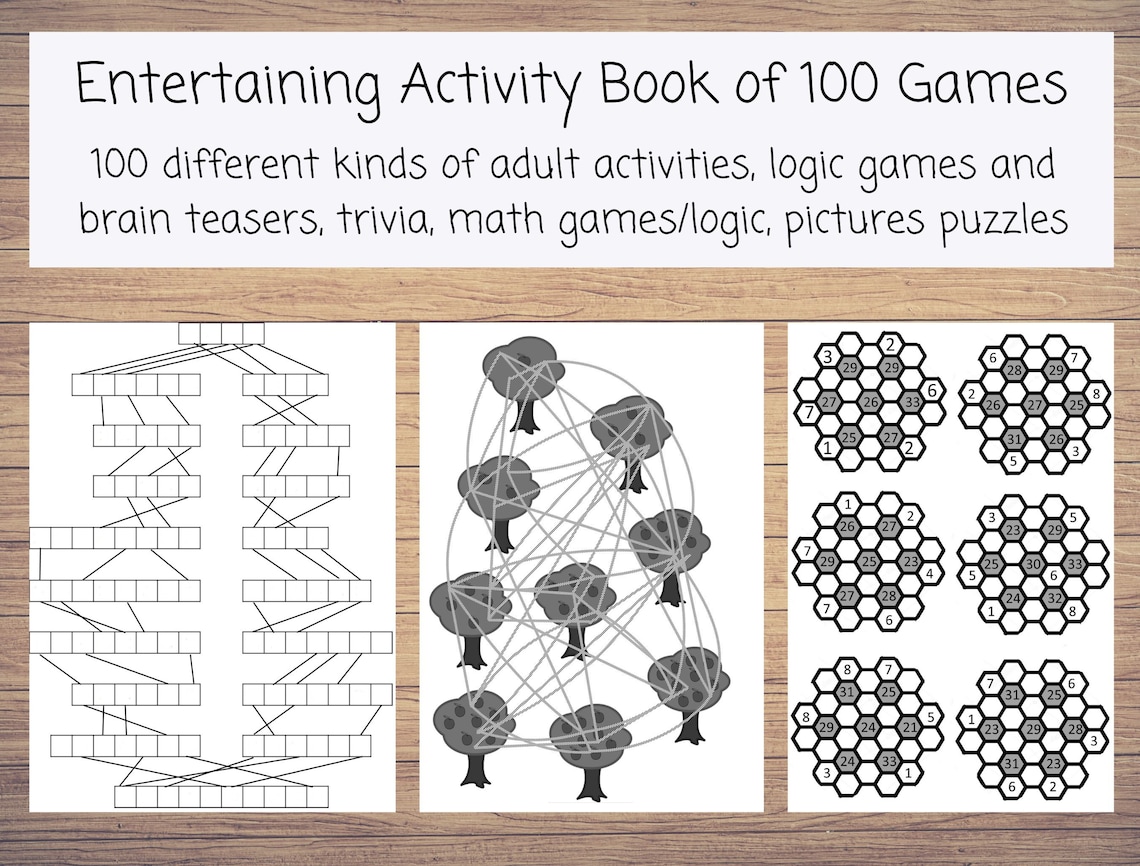 Mind Bending Variety Puzzles With 100 Different Kinds of Adult ...