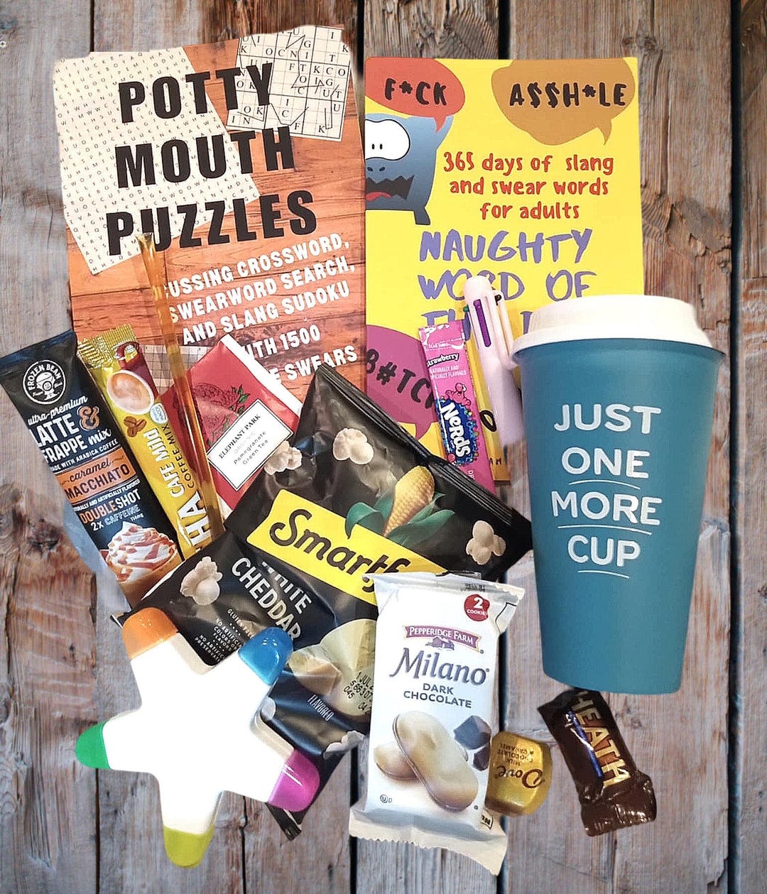 Cuss Word Puzzle Gift Box: Adult Swear Books, Snacks & De-stress - Etsy