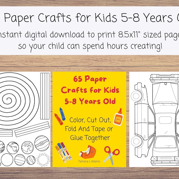 Printable Cutout Activities for Kids - Etsy