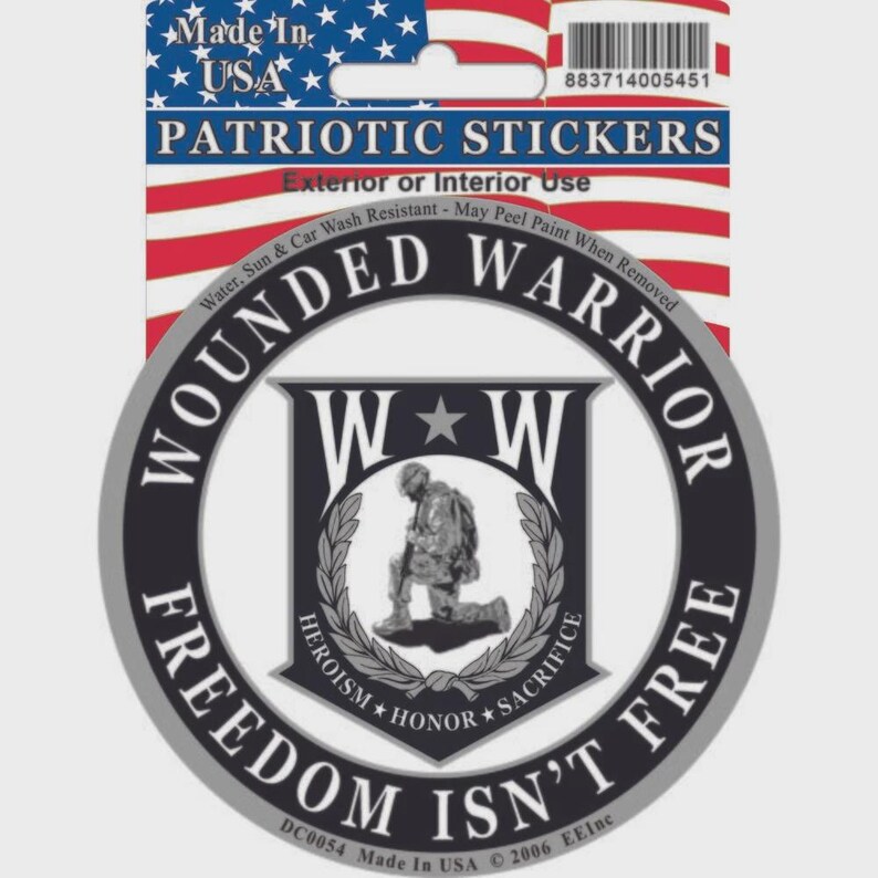 Wounded Warrior Freedom Isn't Free Window Cling - Etsy