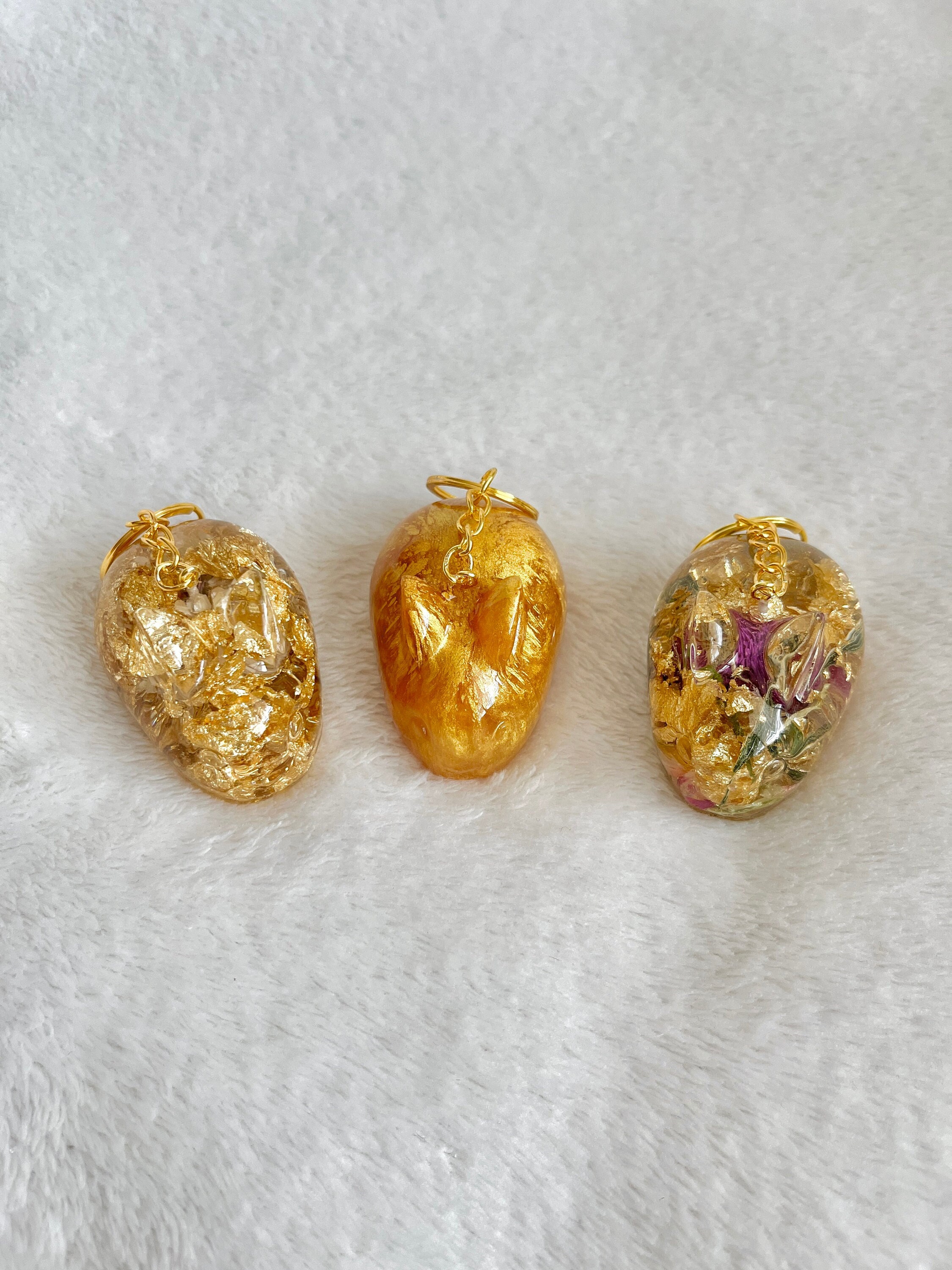 Good Luck Buns | Crystal Clear Resin Rabbit Keychains | Elegant ...