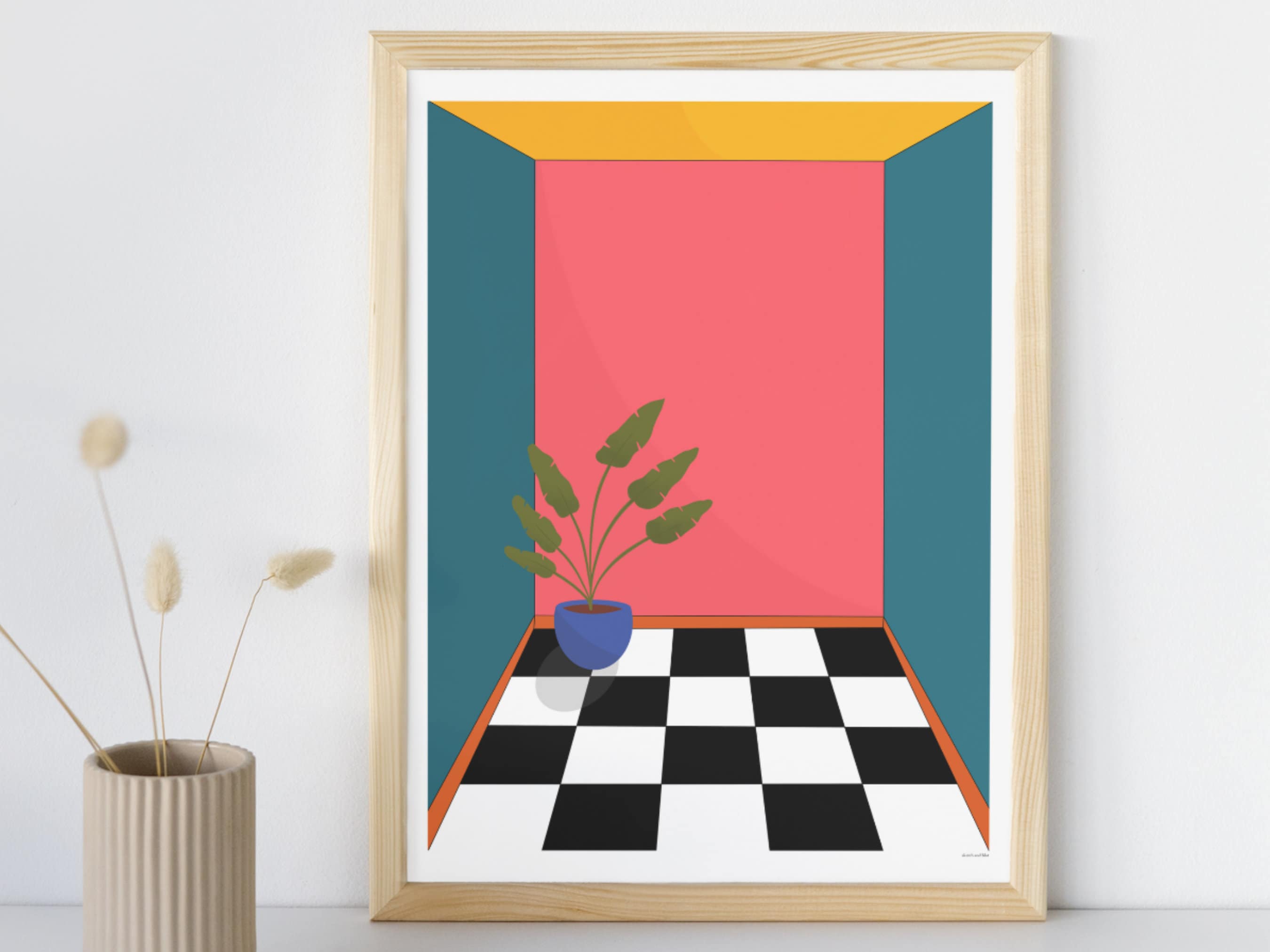 Minimal Colourful Abstract Art Print Original Digital - Etsy