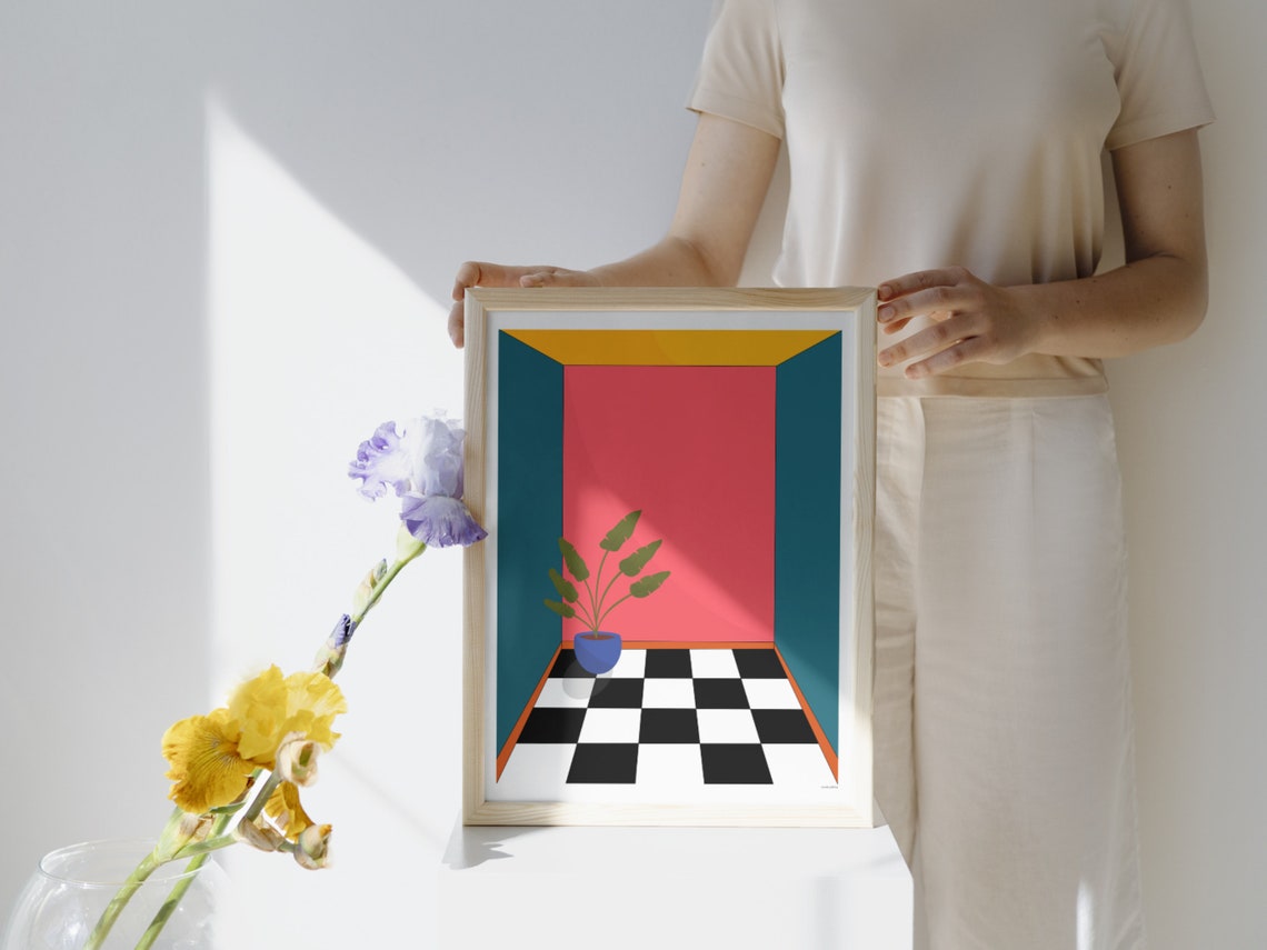 Minimal Colourful Abstract Art Print Original Digital - Etsy