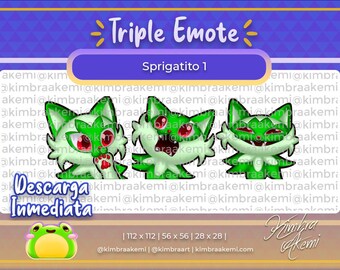 Twitch Youtube Discord SPRIGATITO EMOTES Memegatito 3 - Etsy