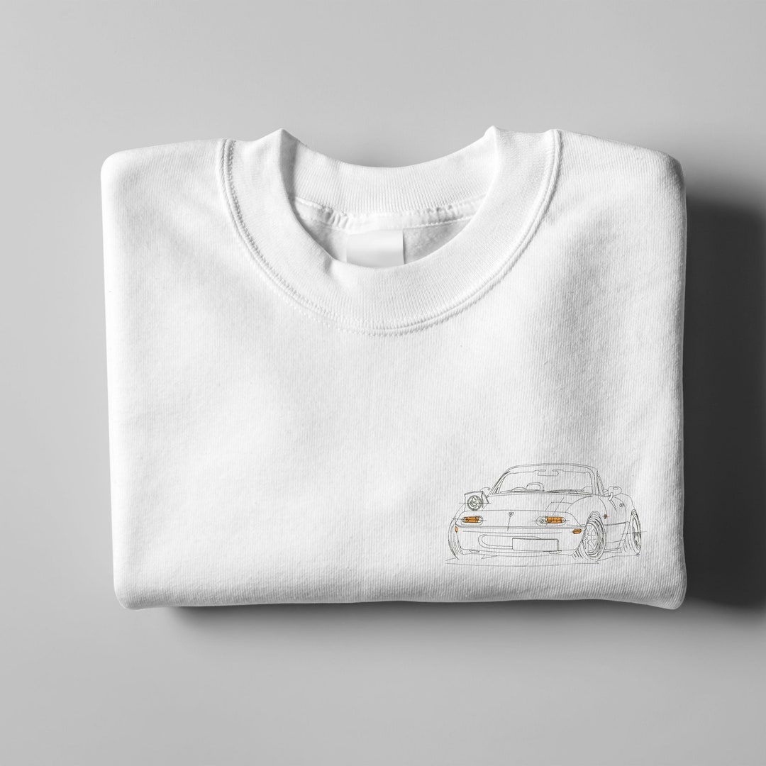 MAZDA MIATA, Classic Car Shirt, Oversized CREWNECK, Mx5 Oversized ...