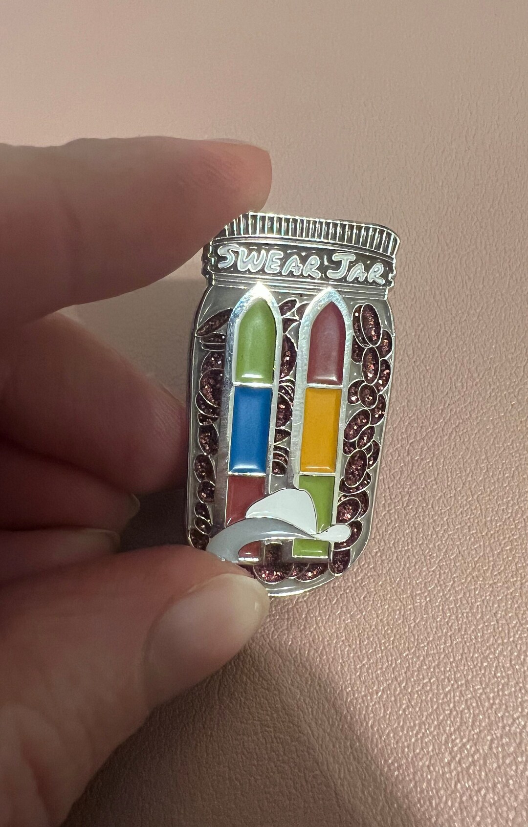 V2 Ryman Swear Jar Pin Silver Metal Billy Strings 2023 Inspired - Etsy