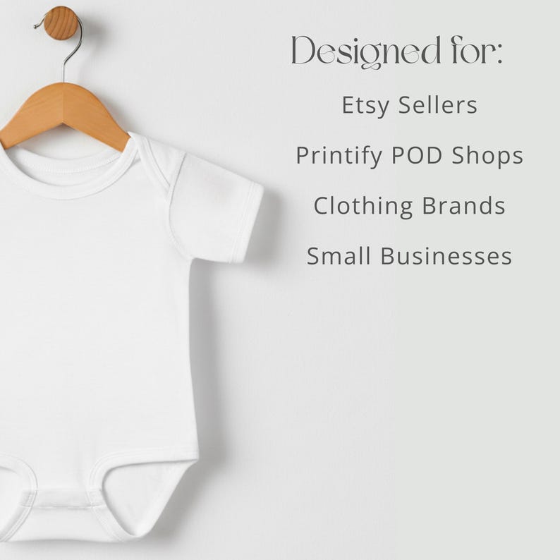 White Rabbit Skin 4400 Bodysuit Mockup Baby Apparel Mockup Canva ...