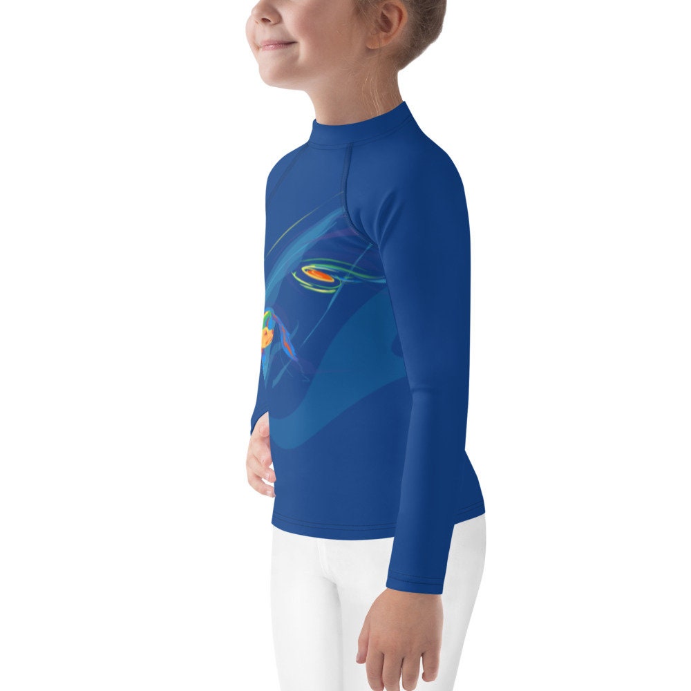Kids Rash Guard, Title: Float and Hover (dog Ready to Pounce) - Etsy