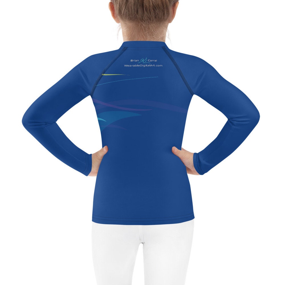 Kids Rash Guard, Title: Float and Hover (dog Ready to Pounce) - Etsy