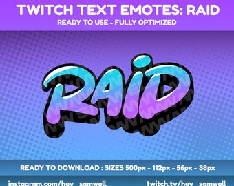 Twitch Raid Emote - Etsy