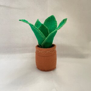 Unique Handcrafted Felt Snake Plant | Decorative Textile Plant ...