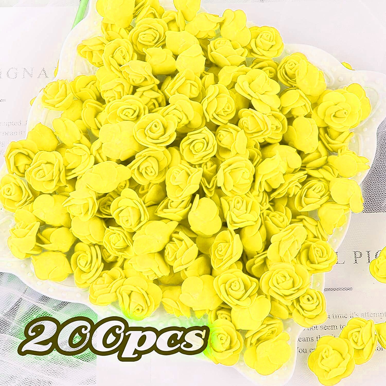 500 Foam Mini Roses WHOLESALE Heads Buds Small Flowers Wedding - Etsy UK