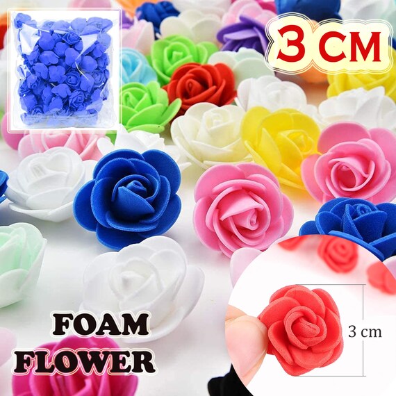 500 Foam Mini Roses WHOLESALE Heads Buds Small Flowers Wedding - Etsy UK