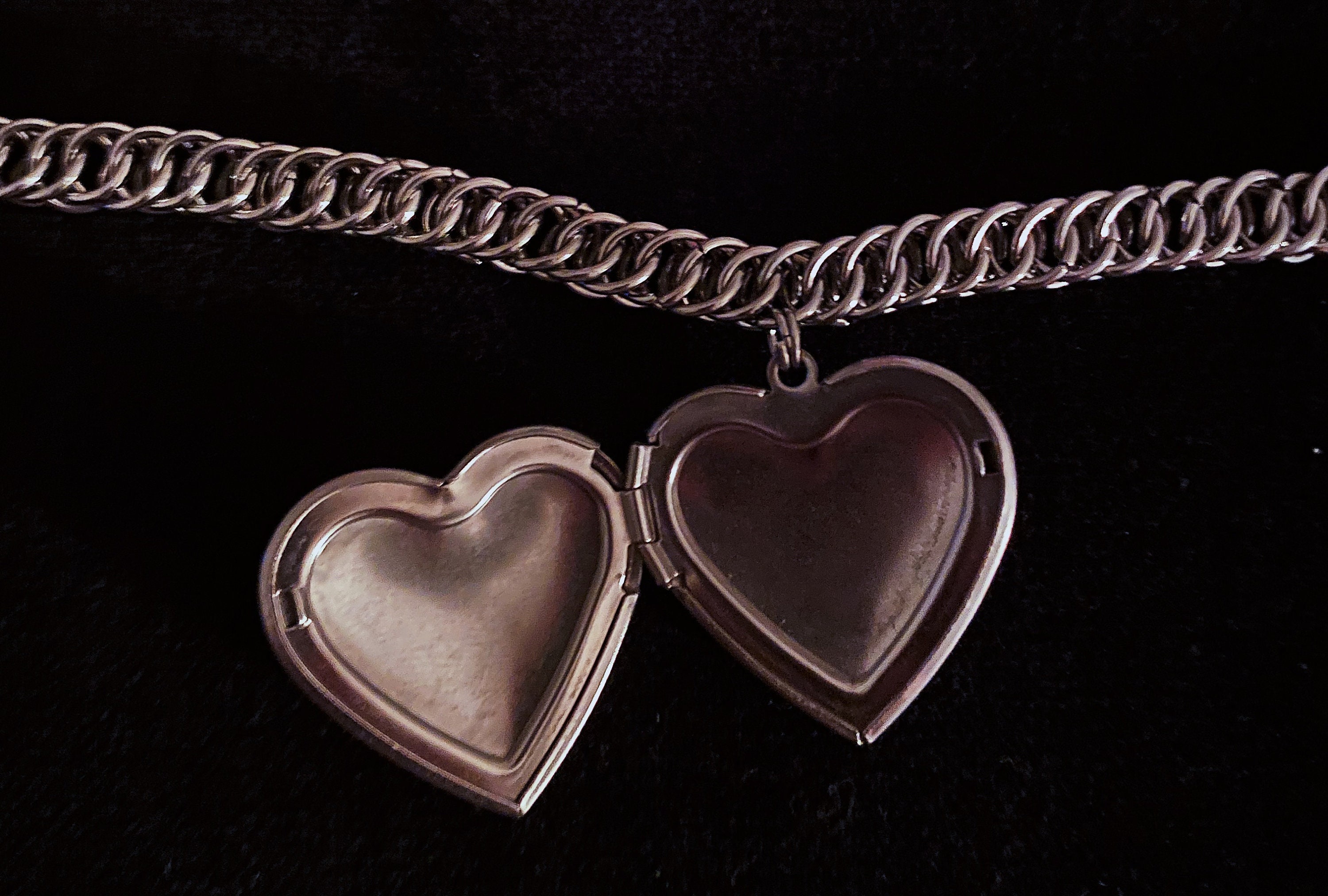 Split in Two Locket Necklace - Etsy