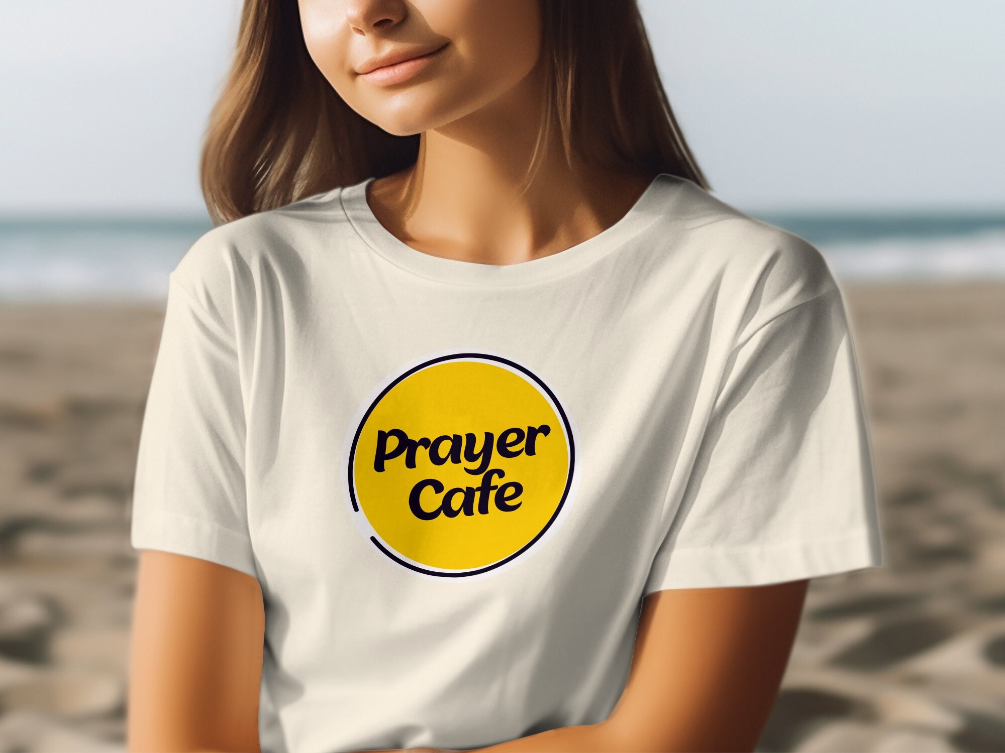 Prayer Cafe Yellow T-shirt, Prayer Shirt, Kindness Shirt, Faith Shirt ...