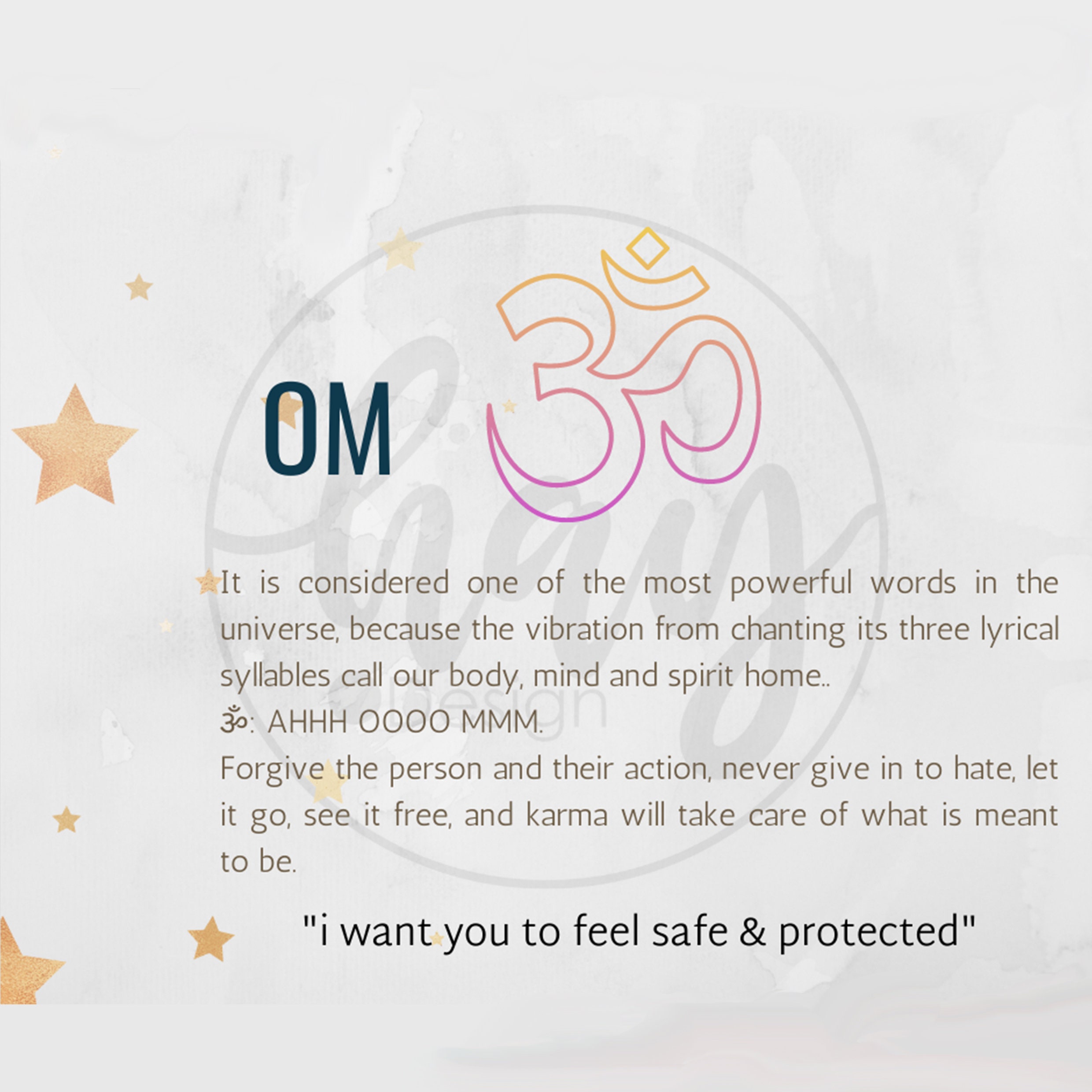 OM Spiritual Healing Punch Needle Pattern, Punch Needle Template ...