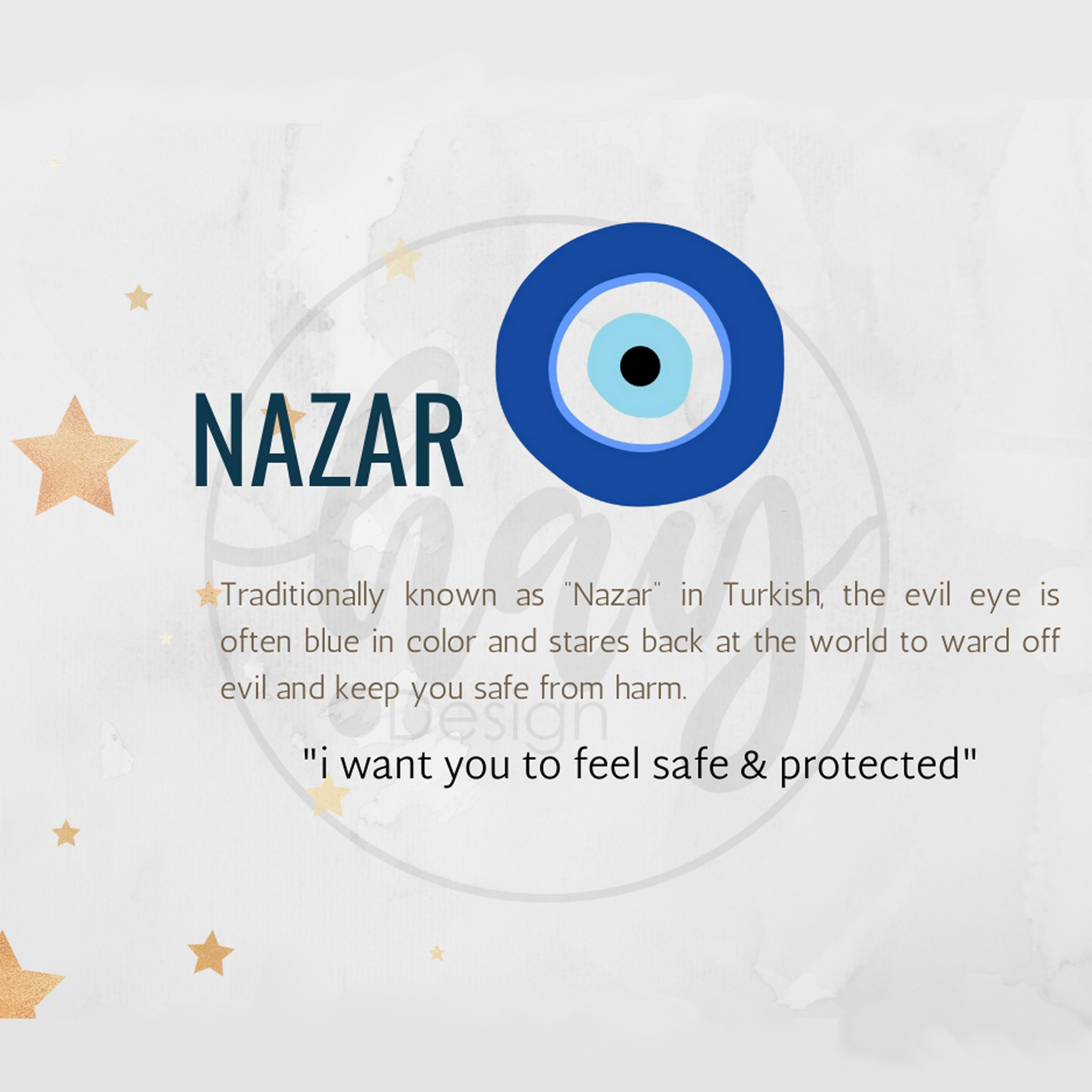 Nazar Spiritual Healing Punch Needle Pattern, Turkish Evil Eye -nursery ...