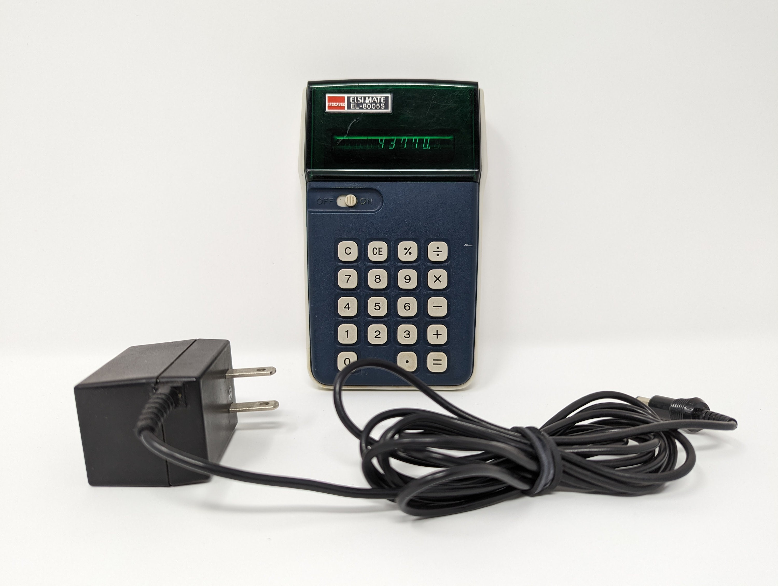 Vintage Sharp Elsimate EL-8005S Calculator With Power Adapter - Etsy Canada
