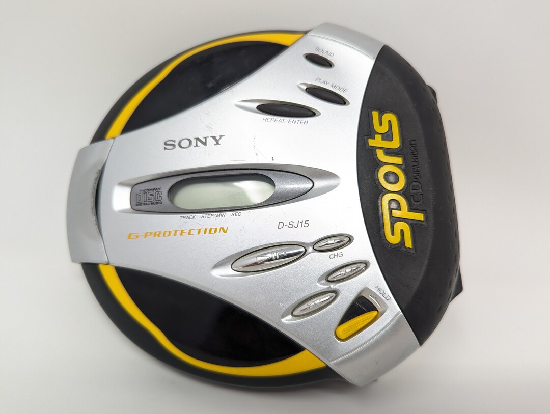 Vintage Sony CD Walkman Sports Edition Yellow D-SJ15 Y2K Early 2000s ...