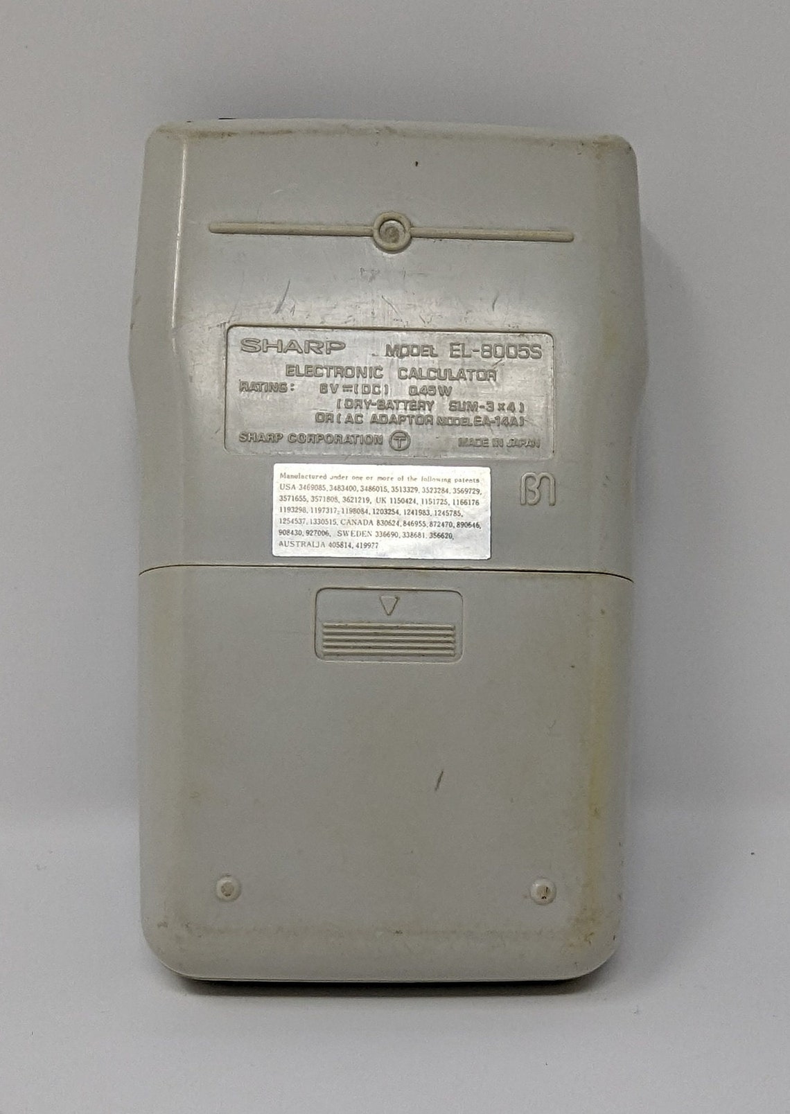 Vintage Sharp Elsimate EL-8005S Calculator With Power Adapter - Etsy Canada