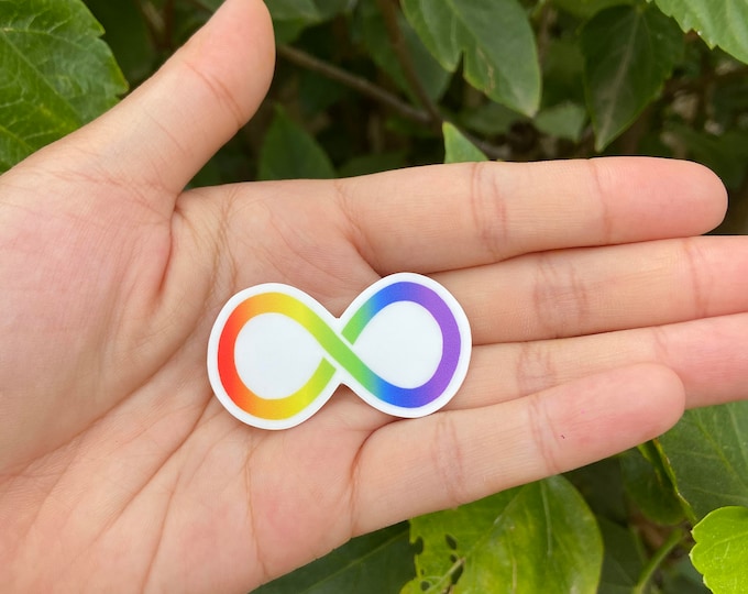 Neurodivergent Infinity Symbol Sticker Autism Pride Autism - Etsy