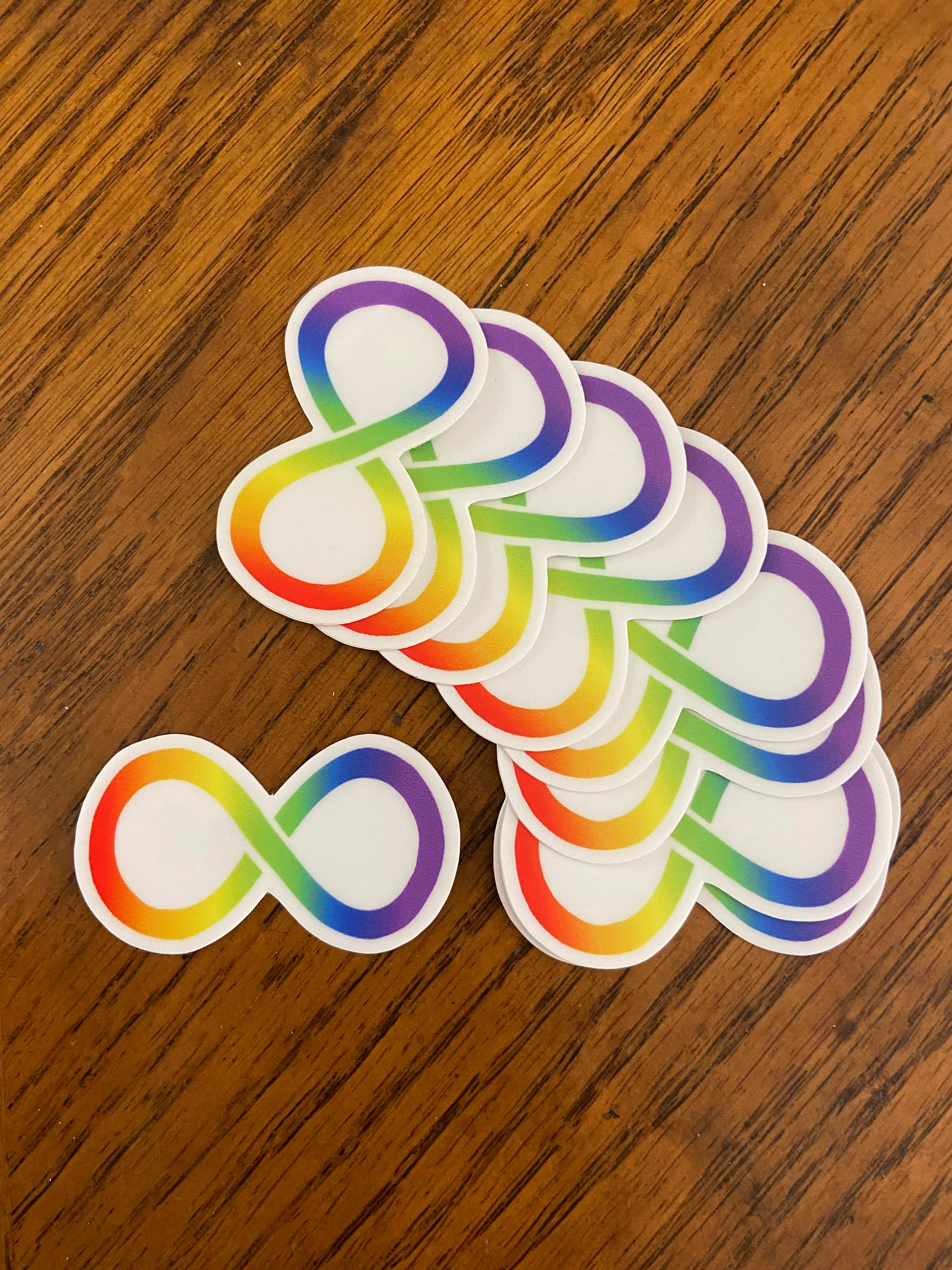 Neurodivergent Infinity Symbol Sticker Autism Pride Autism - Etsy Canada