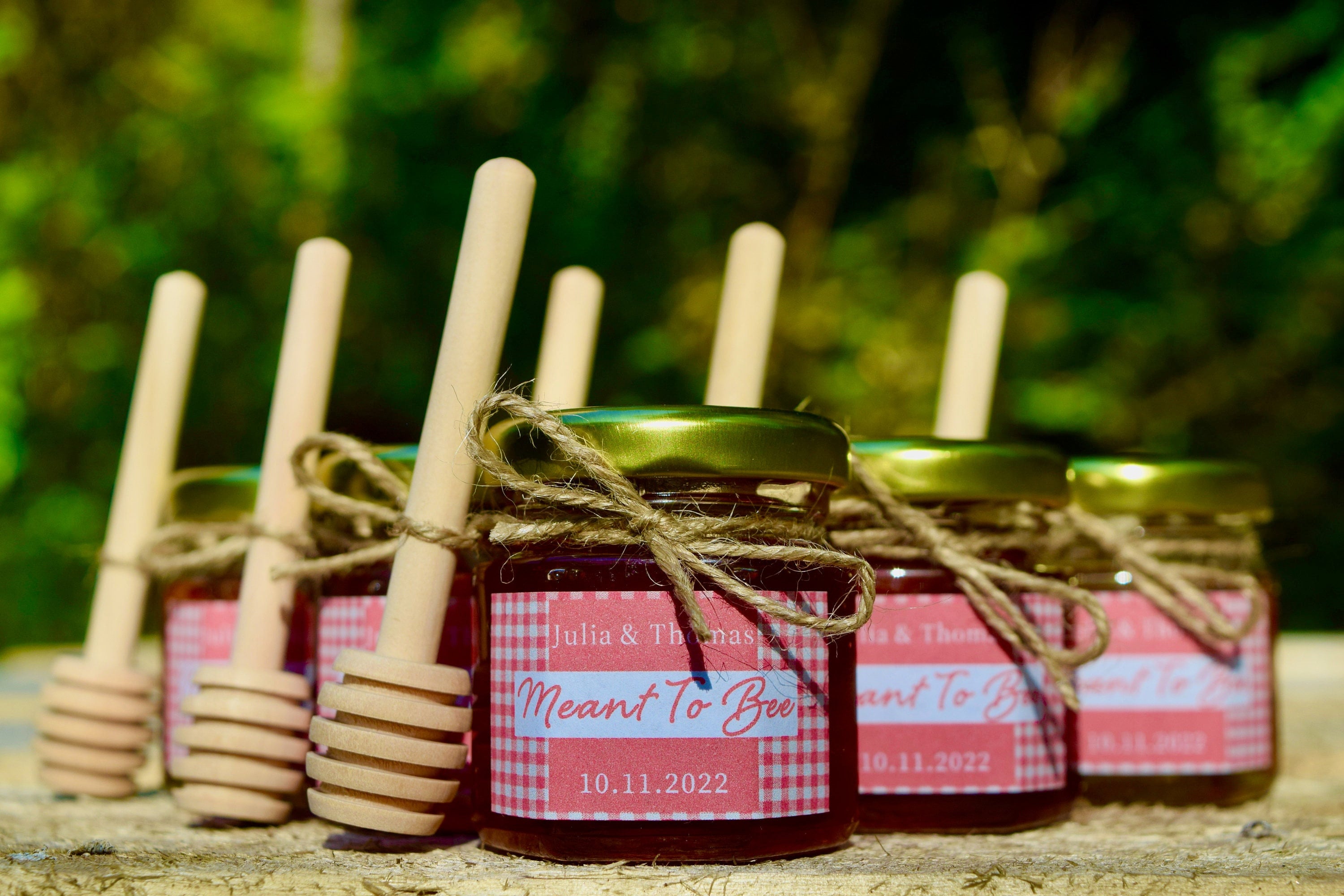 Honey Jar Wedding Favors - Mini Honey Jar Party Favors - Bridal Shower ...