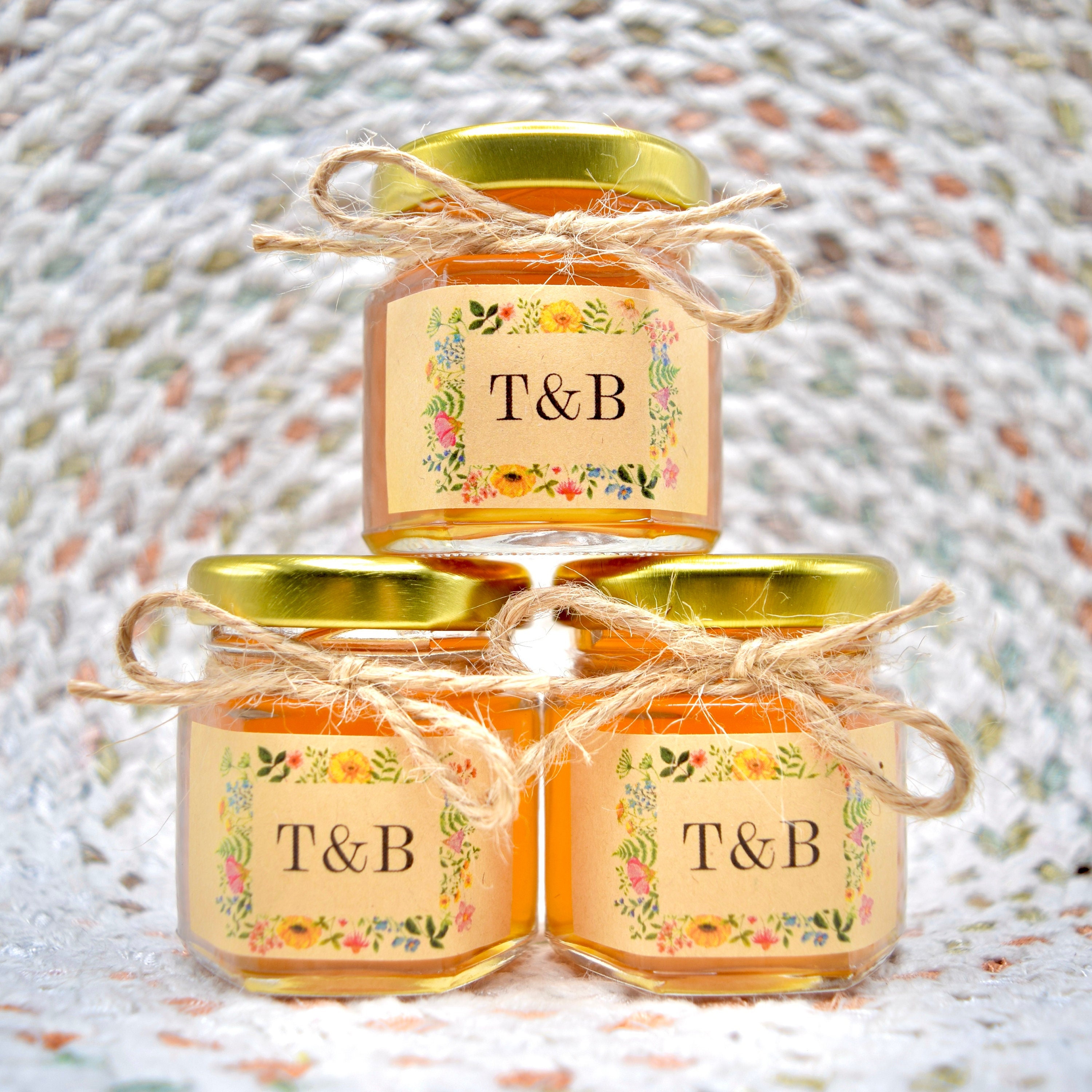 Honey Jar Wedding Favors - Mini Honey Jar Party Favors - Bridal Shower ...