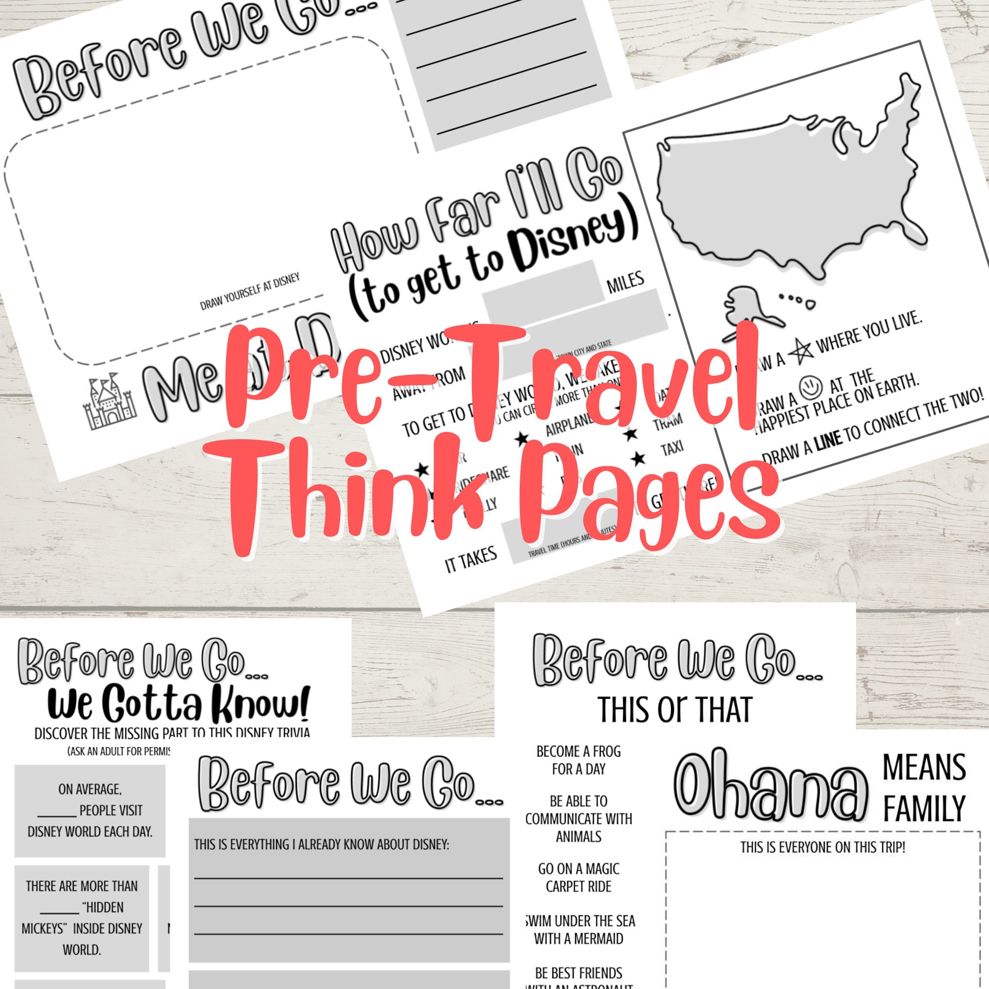INSTANT DOWNLOAD Interactive Travel Journal / Magical Memories to ...