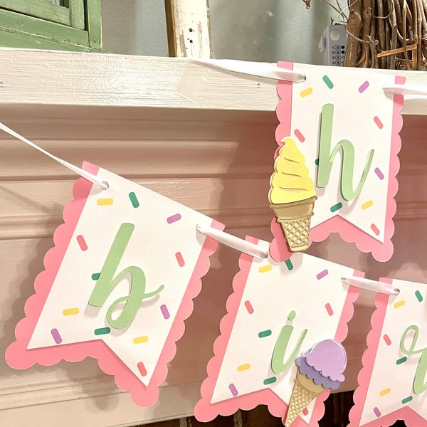 Ice Cream Banner - Etsy