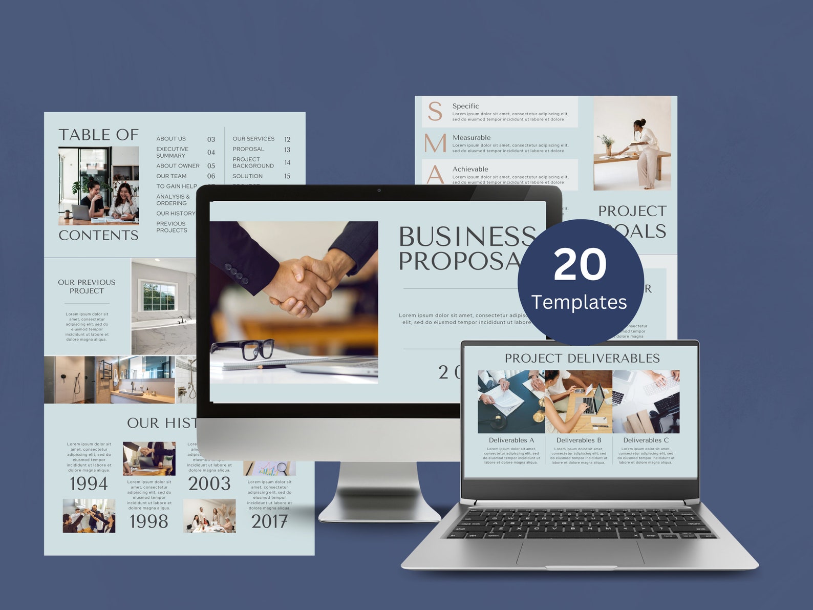 Professional Business Proposal Powerpoint Template Corporate Pitch Deck ...