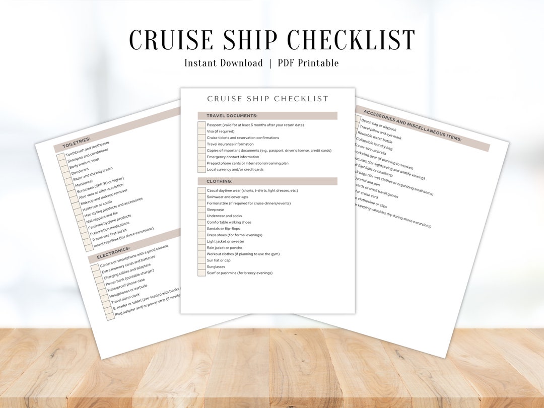 Ultimate Cruise Checklist: Essentials, Packing, Outfits, Safety & More ...