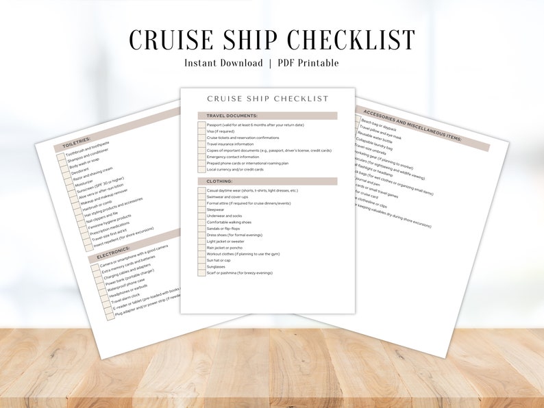 Ultimate Cruise Checklist: Essentials, Packing, Outfits, Safety & More ...