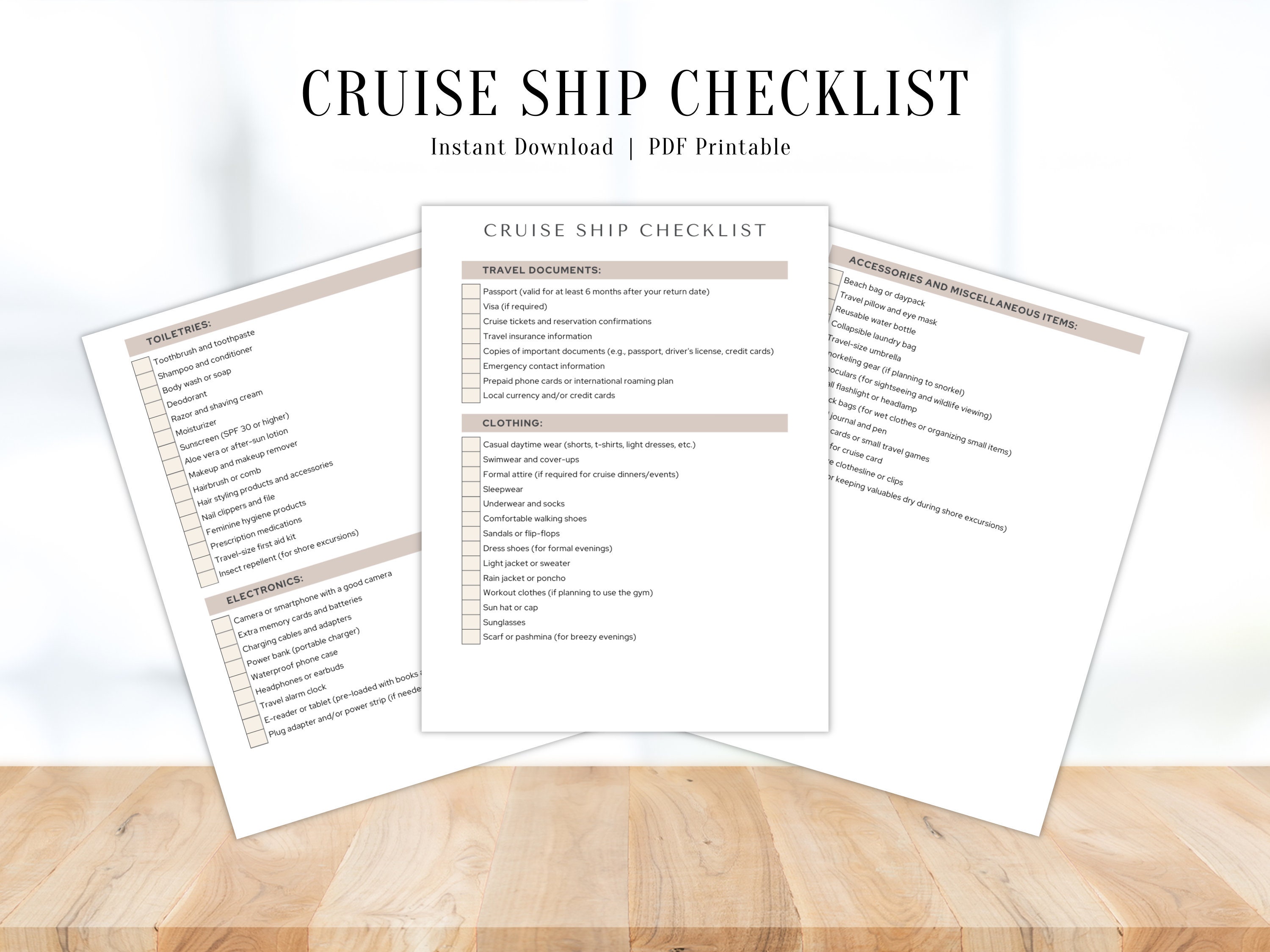 Ultimate Cruise Checklist: Essentials, Packing, Outfits, Safety & More ...