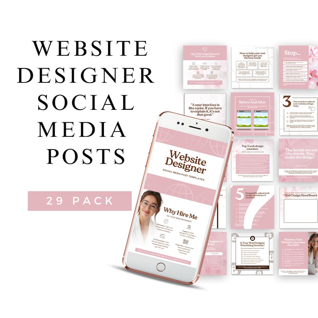 Website Designer Social Media Posts, Instagram Website Designer Social ...