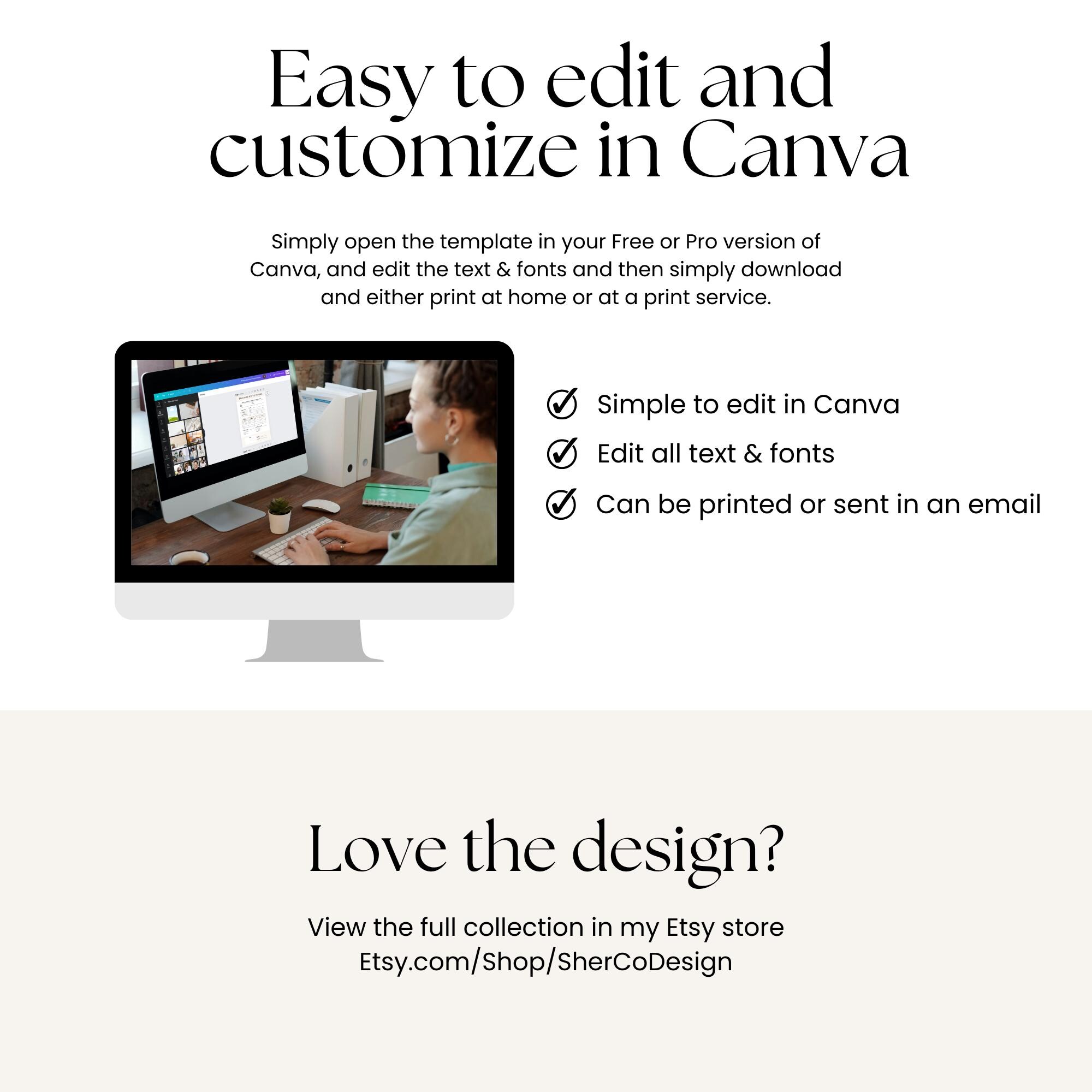 Freelance Digital Template Bundle, Customizable Business Cards ...
