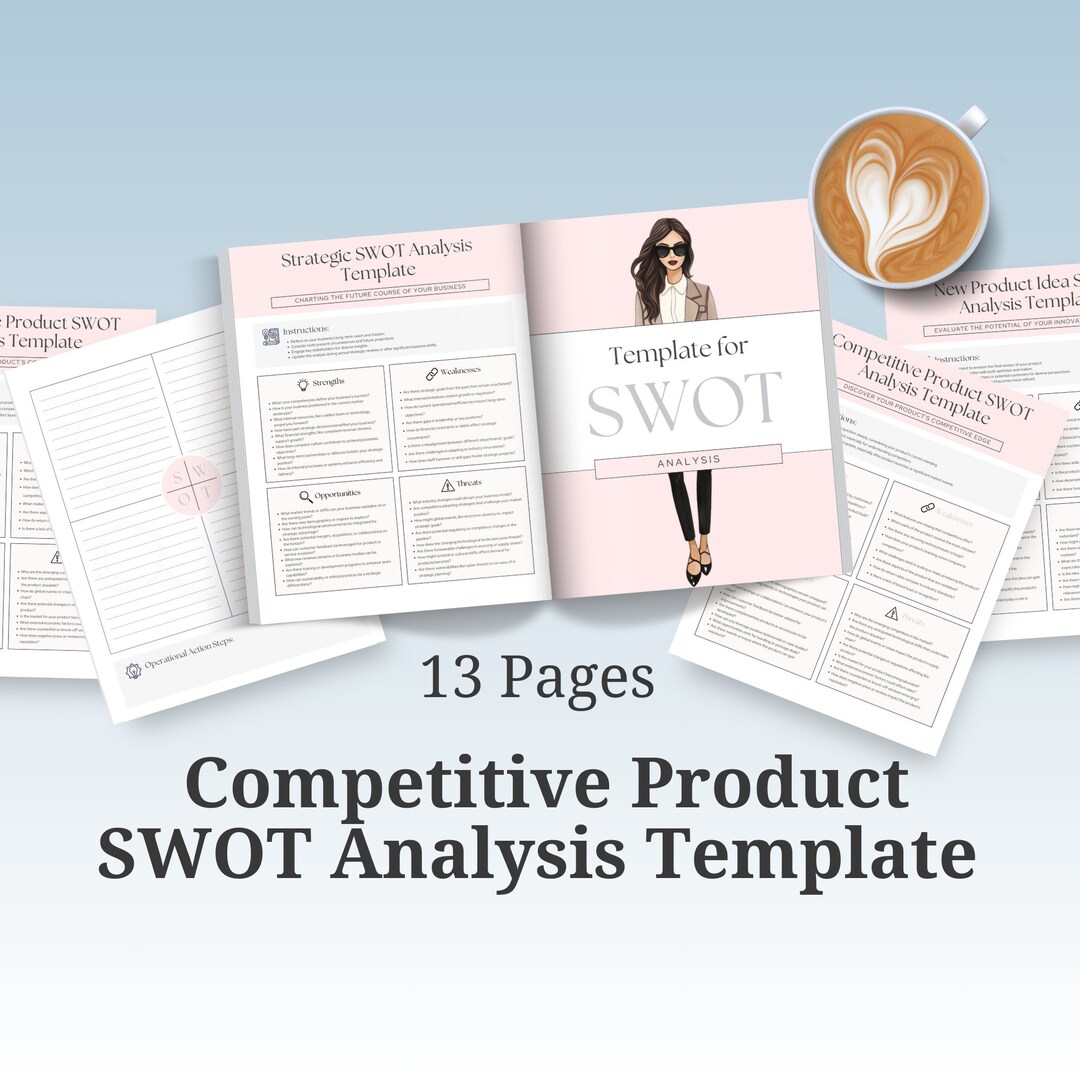Competitive Product SWOT Analysis Template, Business Planner SWOT ...