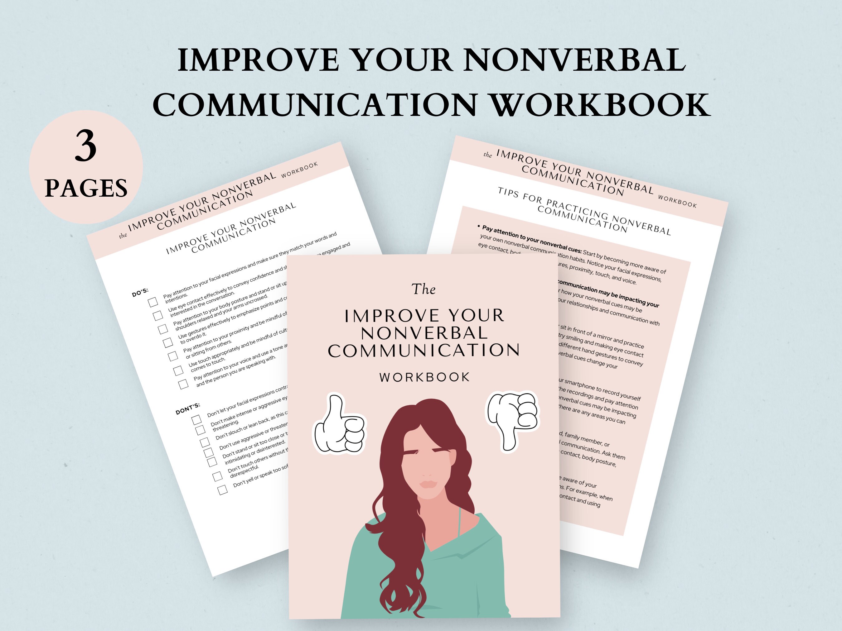 Improve Your Nonverbal Communication Workbook,communication Skills ...