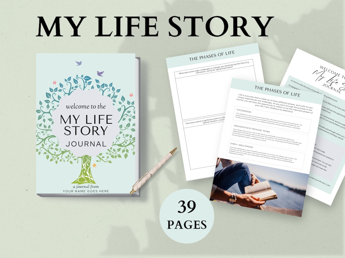Life Story Journal Memory Journal Legacy Journal Printable Journal ...