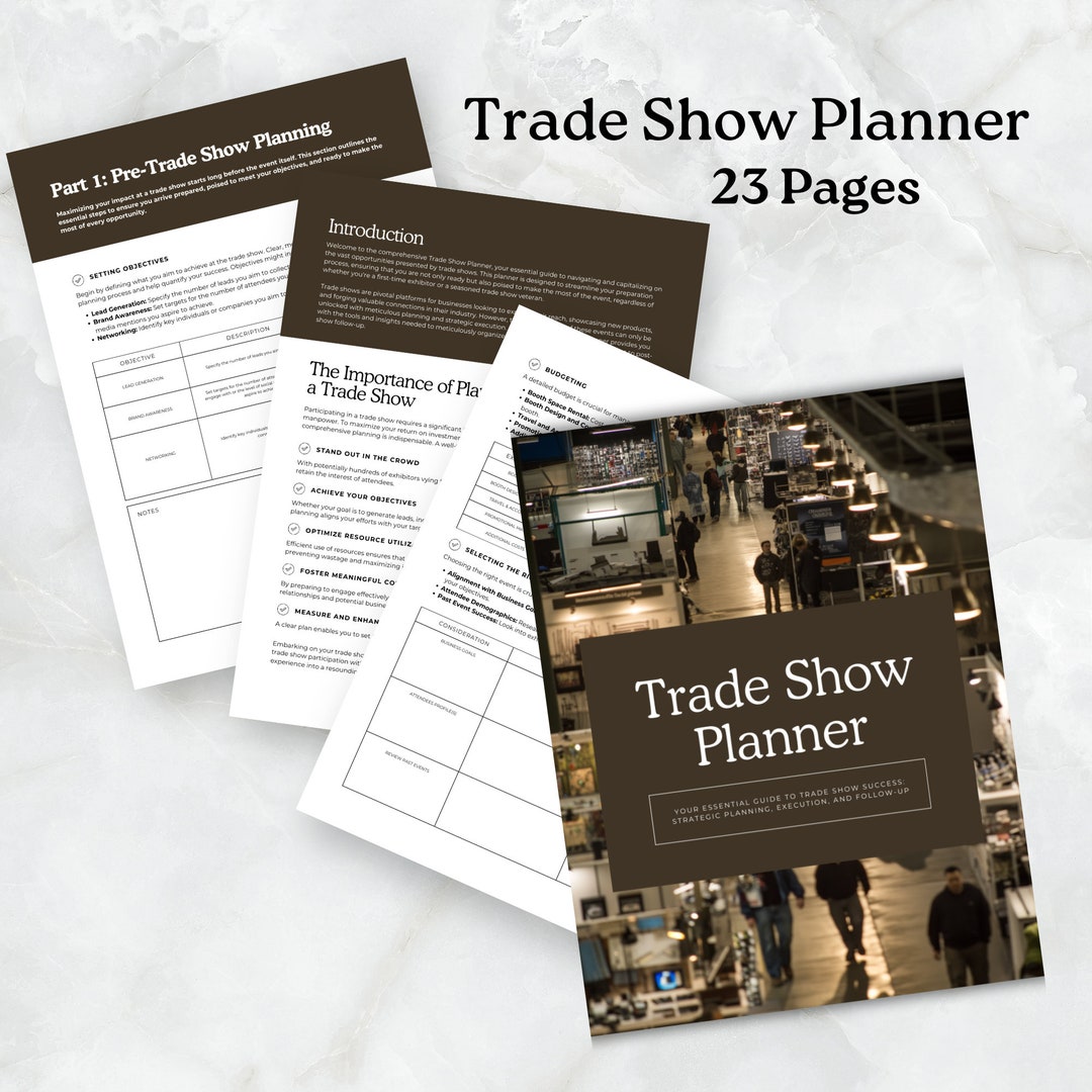 Trade Show Planner, Craft Show Checklist, Market Stall Editable Canva ...