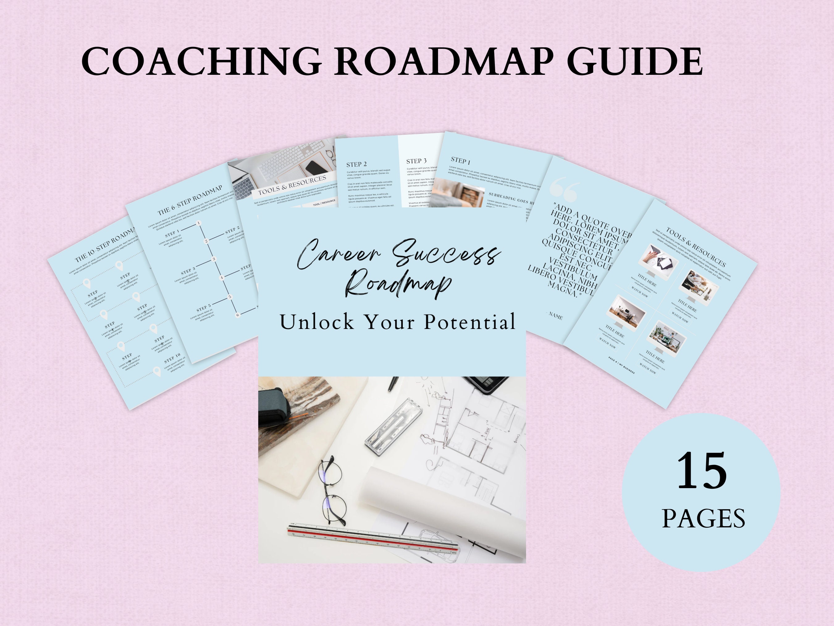Blue Coaching Roadmap Guide Business Roadmap Instant Download Course ...