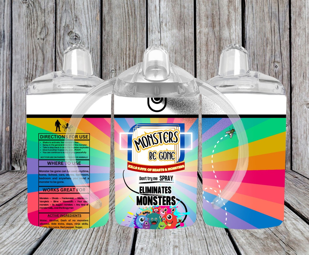 Monsters Be Gone Sippy Cup - Etsy