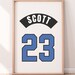 One Tree Hill Wall Art, Basketball Jersy Logo, Printable Wall Art, One ...